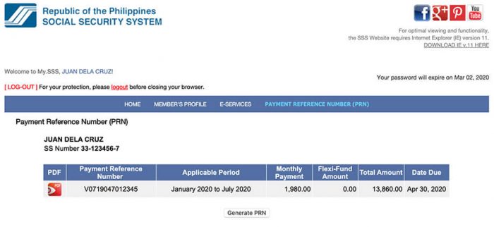 How To Get Your SSS PRN (Payment Reference Number) : sssonlineinquiry ...