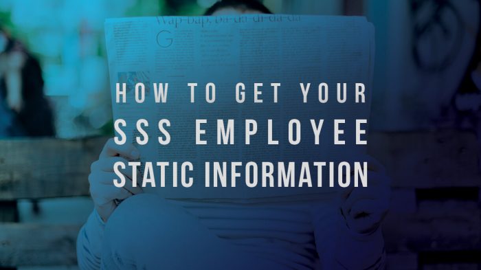 How To Get Your SSS Static Information? : sssonlineinquiry.nbiclearance.org