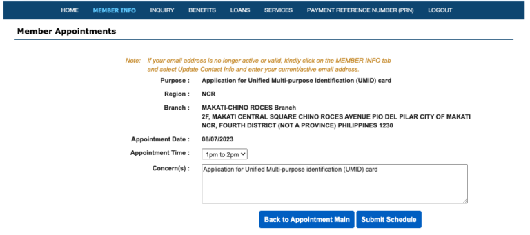 SSS ID Application : SSS Online Inquiry